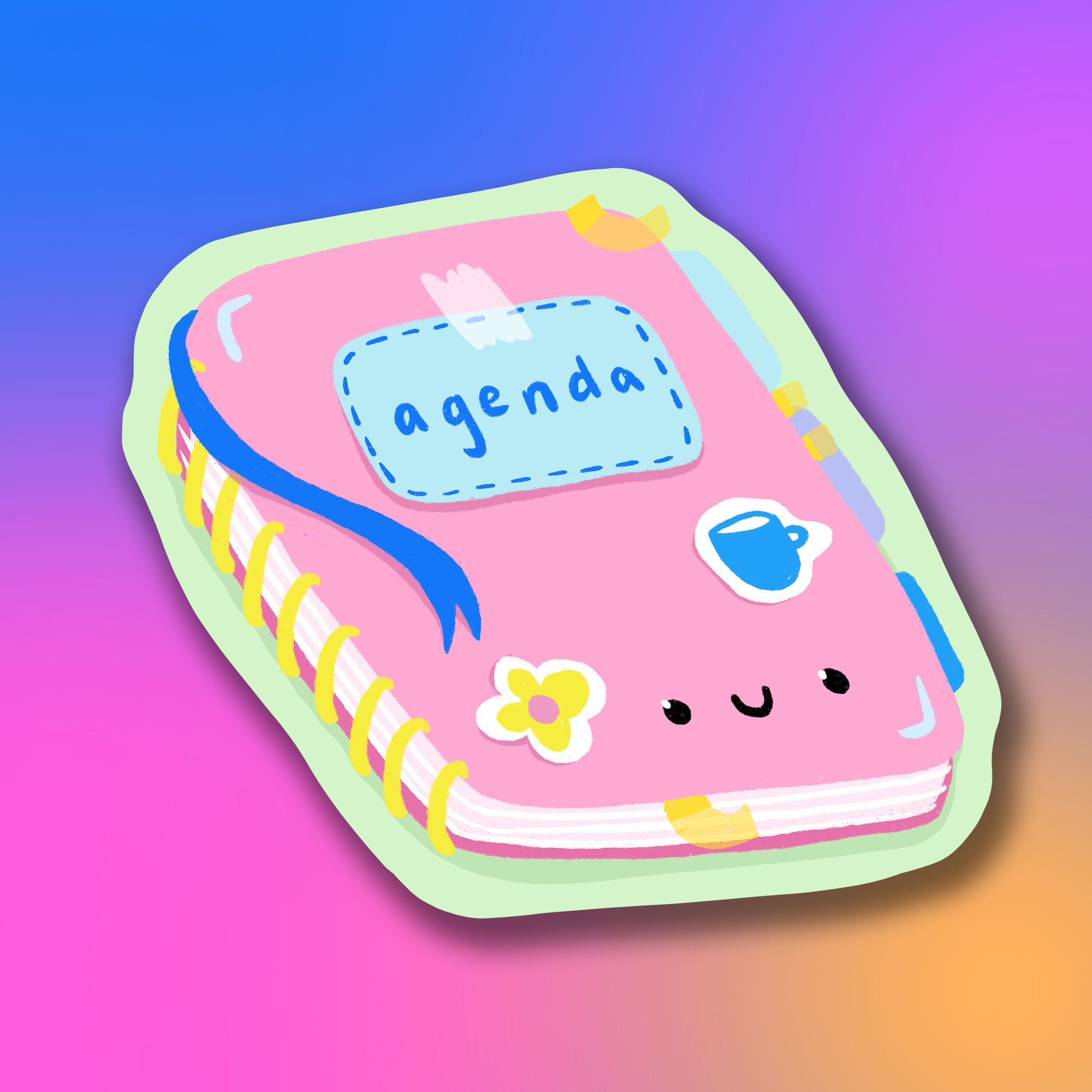 Sticker Agenda | Collant Illustré par Jade Lachine – Jadelachine